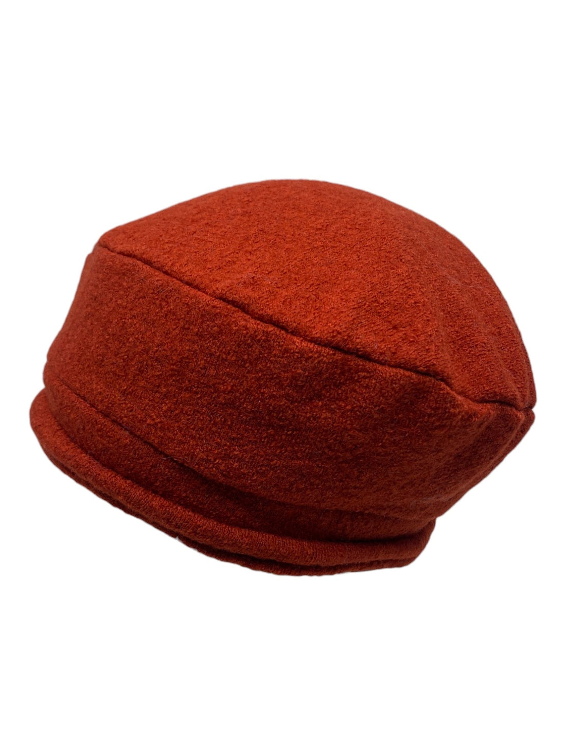 Rust-colored winter beret with flower | Women's | Hats | GENEVIEVE ...